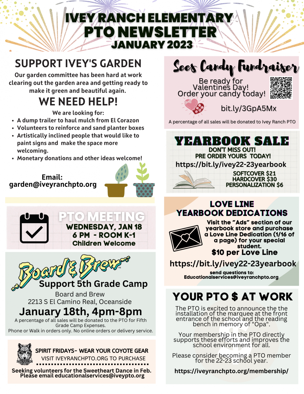 Ivey Ranch PTO – Ivey Ranch Elementary Parent Teacher Organization